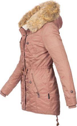 Navahoo Damen Winterjacke B399 - Warm, Wasserabweisend & Mit Abnehmbarem Kunstfellkragen