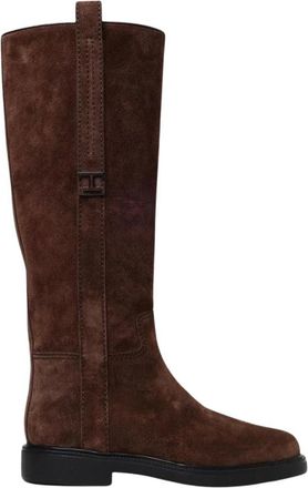 Tod's Femme, Chaussures, Brun, Taille: 35 EU Bottes hautes en daim