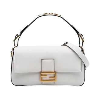 Fendi Sac bandouli&egrave;re baguette Fendi Pre-owned en cuir convertible - Femme - Pre-owned - Blanc - Taille: ONE Size