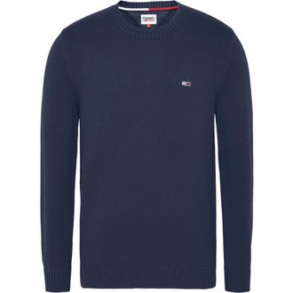 Tommy Jeans Reine Baumwoll-Pullover - - Knitwear - Herren - Blau - XS