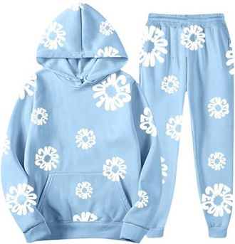 Generic Surv&ecirc;tement 2 pi&egrave;ces pour homme avec veste &agrave; capuche et fermeture &eacute;clair int&eacute;grale - Coupe droite - Style d&eacute;contract&eacute; - Sport athl&eacute;tique - Jogging - H