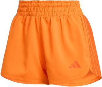 adidas Femme, Sport, Orange, Taille: 40 FR Pacer Workout Woven High Rise Shorts