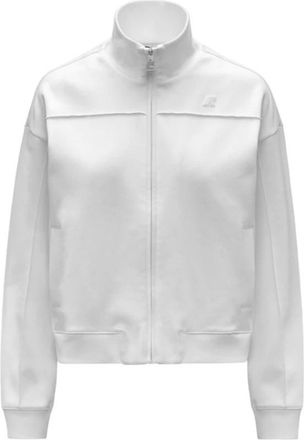 K-Way Femme, Sweatshirts et sweats &agrave; capuche, Blanc, Taille: 38 FR Arvinne Interlock