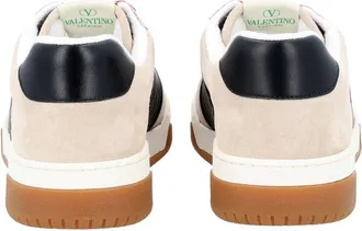 Valentino Garavani Leather Logo Sneaker - Beige