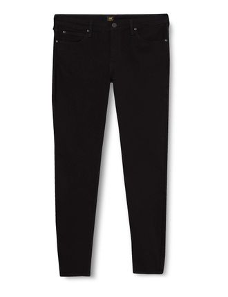Lee Womens Scarlett Jeans, Black Rinse Black, 27W / 33L