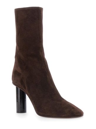 PARIS TEXAS Womens Ankle Boot Alice 85 Brown Leather Calf