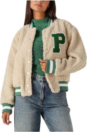 Pom Amsterdam Damen, Jacken, Beige, LGröße