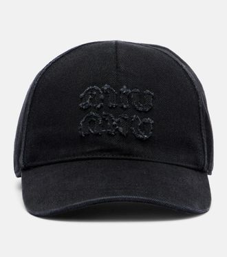 Miu Miu Baseballcap aus Denim