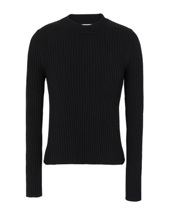 8 by YOOX KNIT CUT-OUT DETAIL CREWNECK SWEATER
