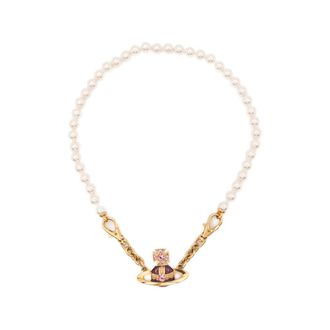 Vivienne Westwood Orb-pendant Faux-pearl Necklace