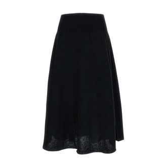 Extreme Cashmere Femme, Jupes, Noir, Taille: ONE Size N&deg;470 Seduce Midi Skirt
