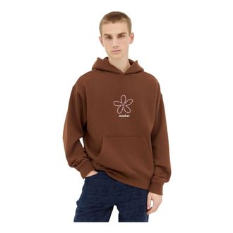 Awake NY Blumenstempel Kapuzenpullover - - Sweatshirts & Hoodies - Herren - Braun - M
