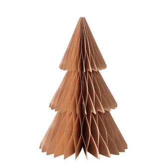 Boltze Boltze Weihnachtsbaum Papierbaum Tanne Favora H&ouml;he 30 cm matt beige
