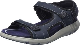 Ara Damen Sandro Sandale, Blue,Black, 42 EU