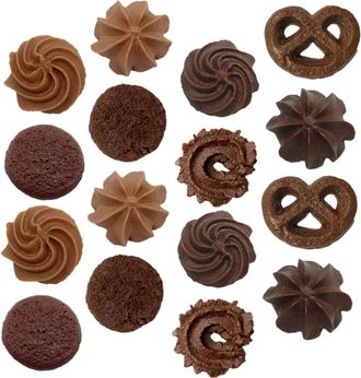 Aboofan 16st Keks-Modell Simulationsdesserts Gefälschte Kekse Künstliches Gebäck Modelle Gefälschter Nachtisch Fake- -Essen Fake-Kuchen-Dessert Falsche Studen