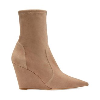 Stuart Weitzman Wedge 85 Sock Bootie - - Shoes - Damen - Beige - 37 1/2 EU