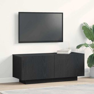 vidaXL Vidaxl - Meuble tv Noir 100 x 35 x 40 cm Bois ding&eacute;nierie