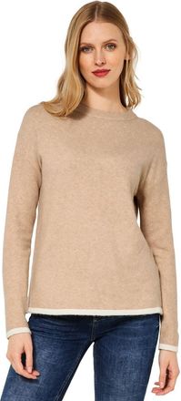 Street One Damen A302046 Strickpullover, Tender Sand Melange, 38
