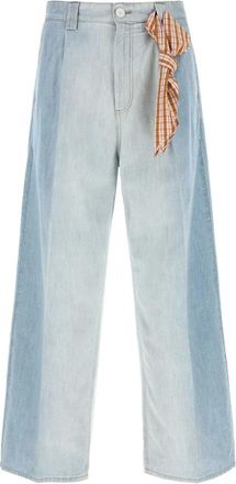 Marni Homme, Jeans, Bleu, Taille: W31 Pleats Foulard Pantalons