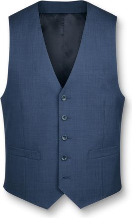 CHARLES TYRWHITT Ultimative Performance-Anzugweste mit Prince-of-Wales-Karos - Tintenblau