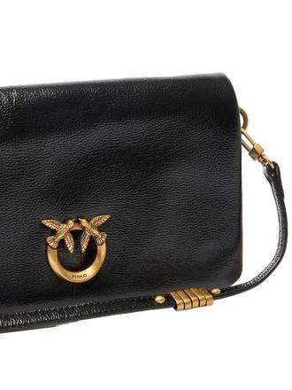 Pinko Womens Shoulder Bag Black Sheepskin - Shoulder-Bags