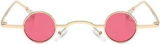 Generic Lunettes De Soleil &Agrave; Monture Ronde For Hommes, Dext&eacute;rieur For Femmes, Petite For Vacances(Pink)