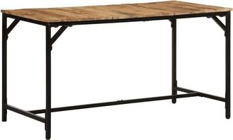 vidaXL Esstisch 140x70x75 cm Raues Massivholz Mango Vidaxl