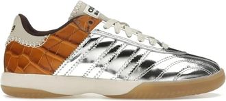 adidas Low-Top Sneaker - adidas Samba Millennium Wales Bonner Silver Metall - Gr. 36_2_3 - in Gunmetal - f&uuml;r Damen