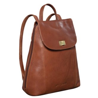 STILORD Victoria II Lederrucksack Damen Vintage Rucksack für 13 Zoll MacBook DIN A4 Elegante Rucksackhandtasche für City Ausgehen Shopping Daypack, Farbe:texa
