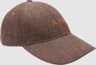 A.P.C. Casquette Charlie Marron Fonce