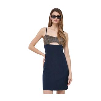 Michael Kors Rhinestone-besetztes Minikleid mit Cut-Out - - Dresses - Damen - Blau - M