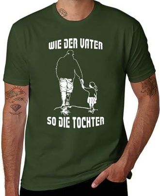 Generic T-shirt Wie Der Vater So Die Tochter M&auml;nner und Herren | Freundschaft Papa Kind Vatertag Familie, Vert militaire, XL