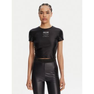 Versace Jeans Couture T-Shirt 78HAH6A2 Schwarz Slim Fit