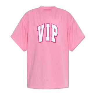 Balenciaga T-Shirt mit Vintage-Effekt - - Tops - Damen - Rosa - L