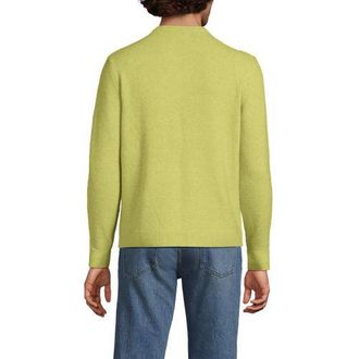 Lands End Wool Touch Rundhals-Pullover, Herren, Gr&ouml;&szlig;e:48-50 regular, Gr&uuml;n, by Lands End