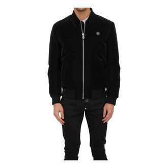 Philipp Plein Schwarze Nylonjacke - - Jackets - Herren - Schwarzk - M