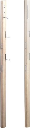 M2 Kollektion 701742 Garderobe / Wandgarderobe mit Klapphaken Palo, MDF Dekor Sonoma Eiche, hellbraun, 185x8x4cm