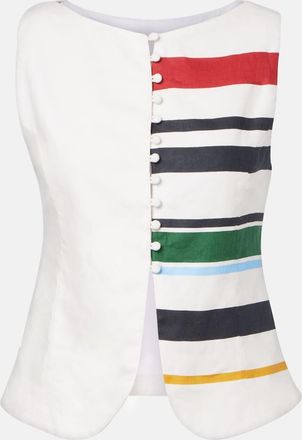 Cala de la Cruz Top Genova aus Leinen