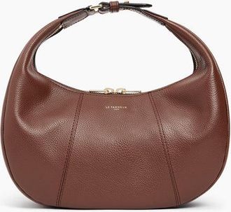 Le Tanneur Petit sac hobo Juliette en cuir grainé