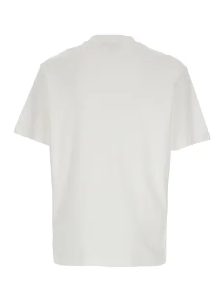 Emporio Armani Mens Crew Neck T-Shirt White Cotton T-Shirts And Polos