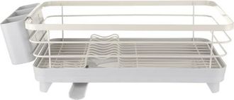 KASANOVA 1 Abtropfgestell 40x23x14,3 mit Besteckhalter, weiß, Eisen Polypropylen