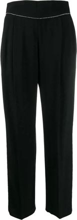 Msgm Msgm, Femme, Pantalons, Noir, Taille: 34 FR Wide Pantalons