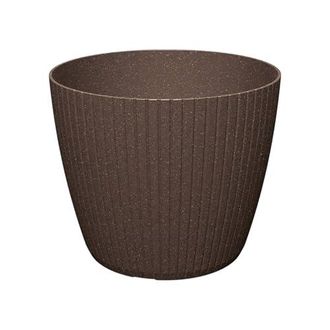 Prosperplast Blumentopf Lamia rund ECO Wood 15,8 cm Kaffee