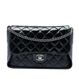 Chanel Sac bandouli&egrave;re vintage Pre-owned - Femme - Pre-owned - Noir - Taille: ONE Size