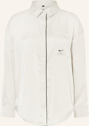 Nike Hemdbluse Sportswear Aus Satin beige