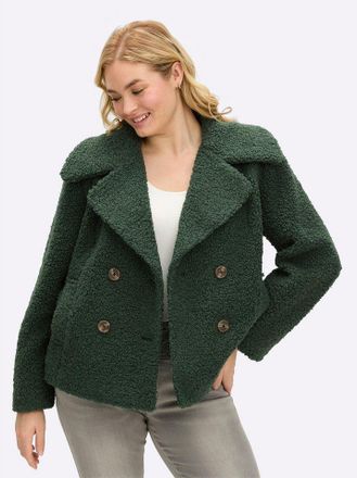 Sheego Allwetterjacke Teddy-Jacke Langarm
