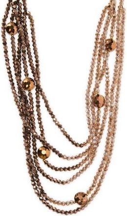 Au Printemps Paris Collier en verre m&eacute;lang&eacute;