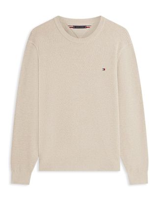 Tommy Hilfiger Leichter Pullover aus Baumwolle mit kleiner Flag-Stickerei in