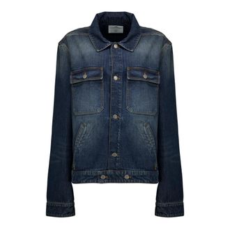 Courr&egrave;ges Blouson Trucker aus Vintage-Denim - - Jackets - Herren - Blau - M