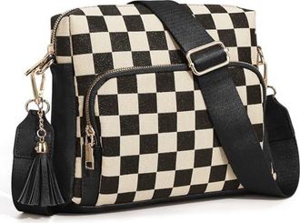 Generic Sac &agrave; bandouli&egrave;re tendance pour femme, sac &agrave; bandouli&egrave;re en cuir synth&eacute;tique avec sangle r&eacute;glable, sac vintage d&eacute;contract&eacute; pour le shopping, le travai